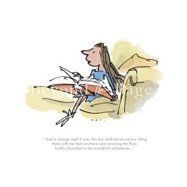 Quentin Blake Roald Dahl print - Matilda